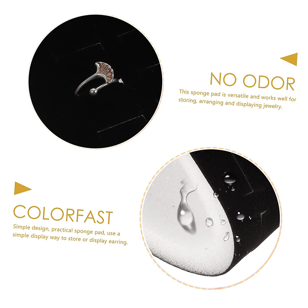 Holibanna Ring Tray Core Ornament Earrings Foam for Rings Earring Display Tray Ring Display Case Ring Display Holder Accessory Tray Necklace Display Stand Sponge Insert Jewelry