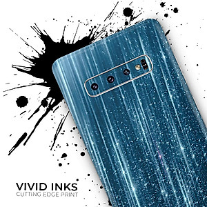 DesignSkinz Radiant Blue Scratched Surface Protective Vinyl Decal Wrap Skin Cover Compatible with The Samsung Galaxy S20 (Screen Trim & Back Glass Skin)