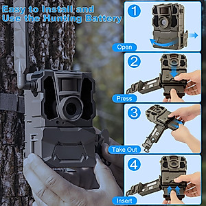 Rechargeable Lipo Lithium Battery, Hunting Camera Battery Compatible with Trail Cameras X Gen 2.0, X, X Pro, XB, SK