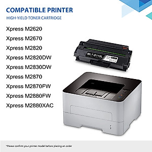 SU823A MLT-D115 Black High Yield Toner Cartridge 1-Pack, MLTD115L Toner Cartridge Replacement for MLT-D115L High Capacity for Xpress M2620, M2670, M2820DW, M2830DW, M2870, M2870FW, M2880FW Printer