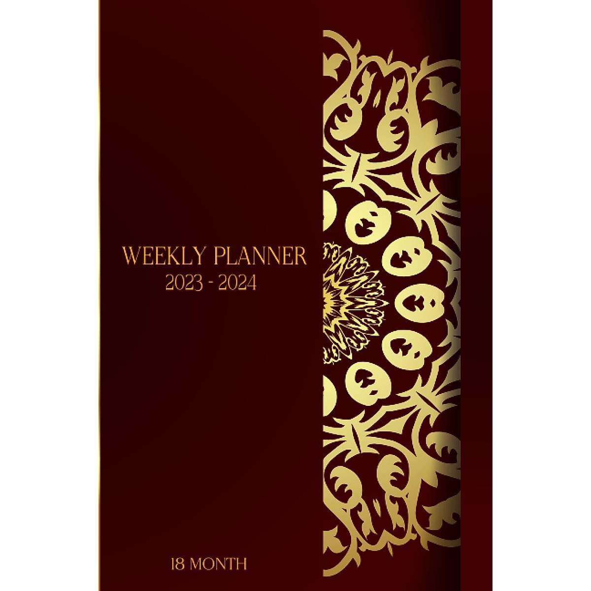 Weekly Planner 2023-2024: Dual Language (Italian and English) 18-Month Calendar from July 2023 to December 2024 with Holidays