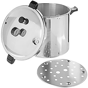 Presto 01784 23-Quart Induction Compatible Pressure Canner, Silver