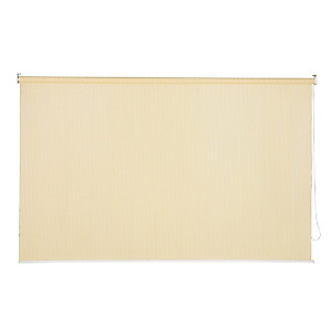 PHI VILLA Outdoor Roller Shade 8' (W) x 8' (H), Patio Shades Roll Up, Wheat