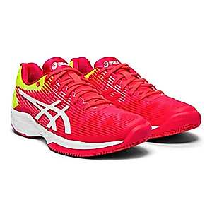 ASICS Women's Solution Speed FF Clay Tennis Shoes, Laser Pink/White, 8 M US