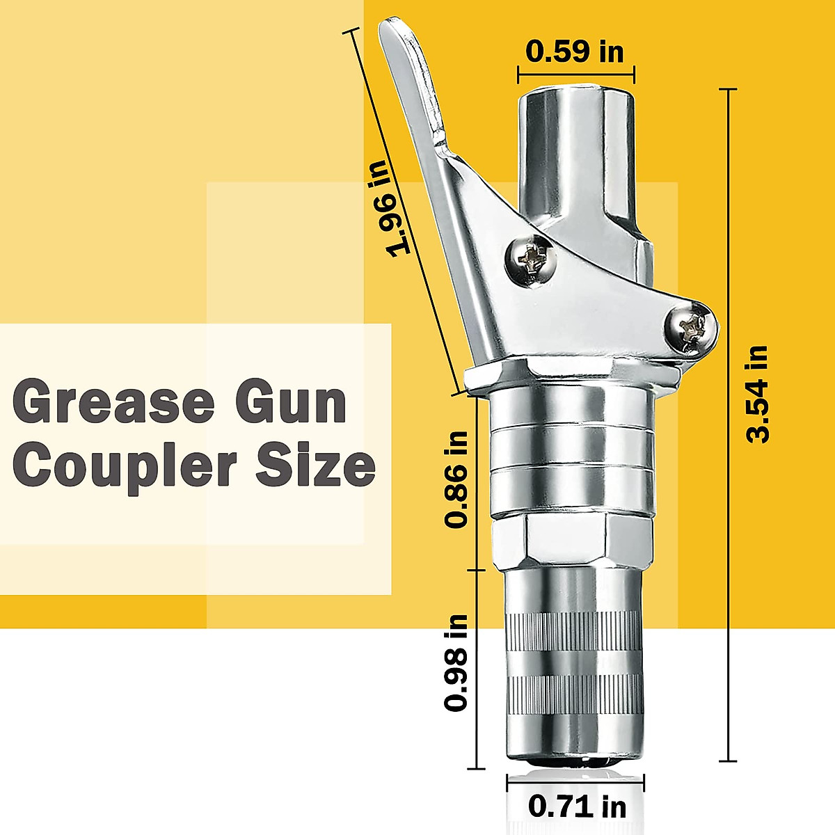 CAREVER Stocking Stuffers Birthday Gifts for Men Women - Grease Gun Coupler Zerk Fittings and Electric Lighter for Candle USB Rechargeable