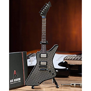FanMerch Mini Guitar Metallica Collectible James Hetfield Diamond Plate Guitar Replica