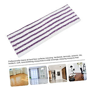 VILLFUL Mop Cloth Floor Cleaning Cloth Flat Floor Mop Cleaning Mop Accessories Steamer Cleaning Mop Accessory Spray Mop Cleaning Mops Cleaning Machine White Fiber Washable