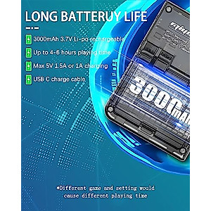 Miyoo Mini Plus Retro Handheld Game Console,Retro Game Emulator Console for Adults and Children,3.5" IPS Screen,64GB TF Card 10,000+ Games,Portable Rechargeable Open Source,Support WiFi (Black)