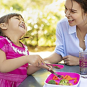 Munchkin® Polish™ Stainless Steel Toddler Fork, Knife and Spoon Utensil Set, 3 Piece