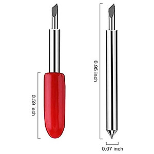 Latwne 25Pcs 45 Degree for Cutting Plotter Vinyl Cutter Knife Blade Blade High Hardness Tungsten Carbide Machine Tool