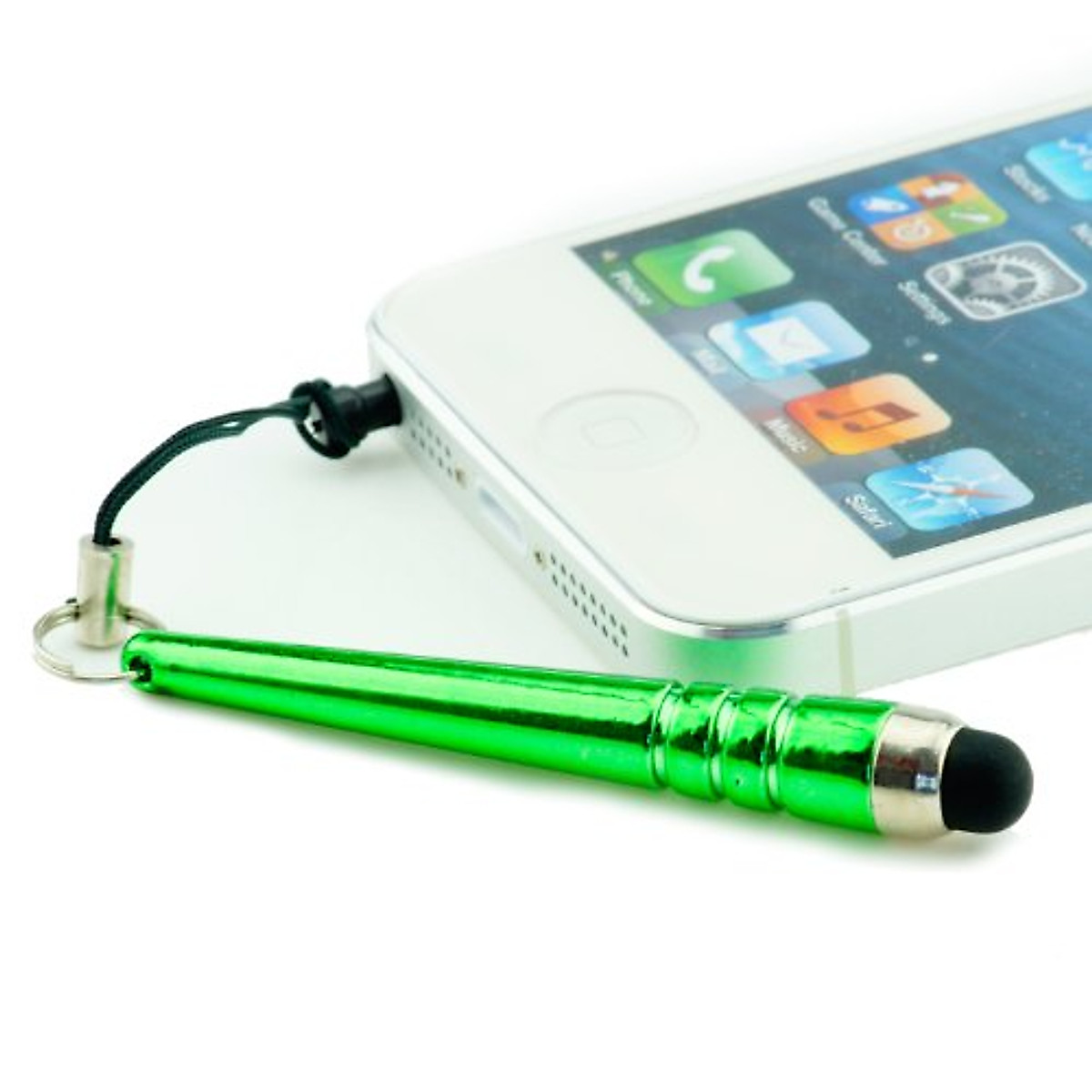 Stylus Pen Bundle 12 Pack/Short Stylus Pens with 3.5mm Jack Connector - Compatible with All Capacitive Touchscreen Devices - for iPad, iPhone, Samsung Phones, Tablets, Android Tablets and More