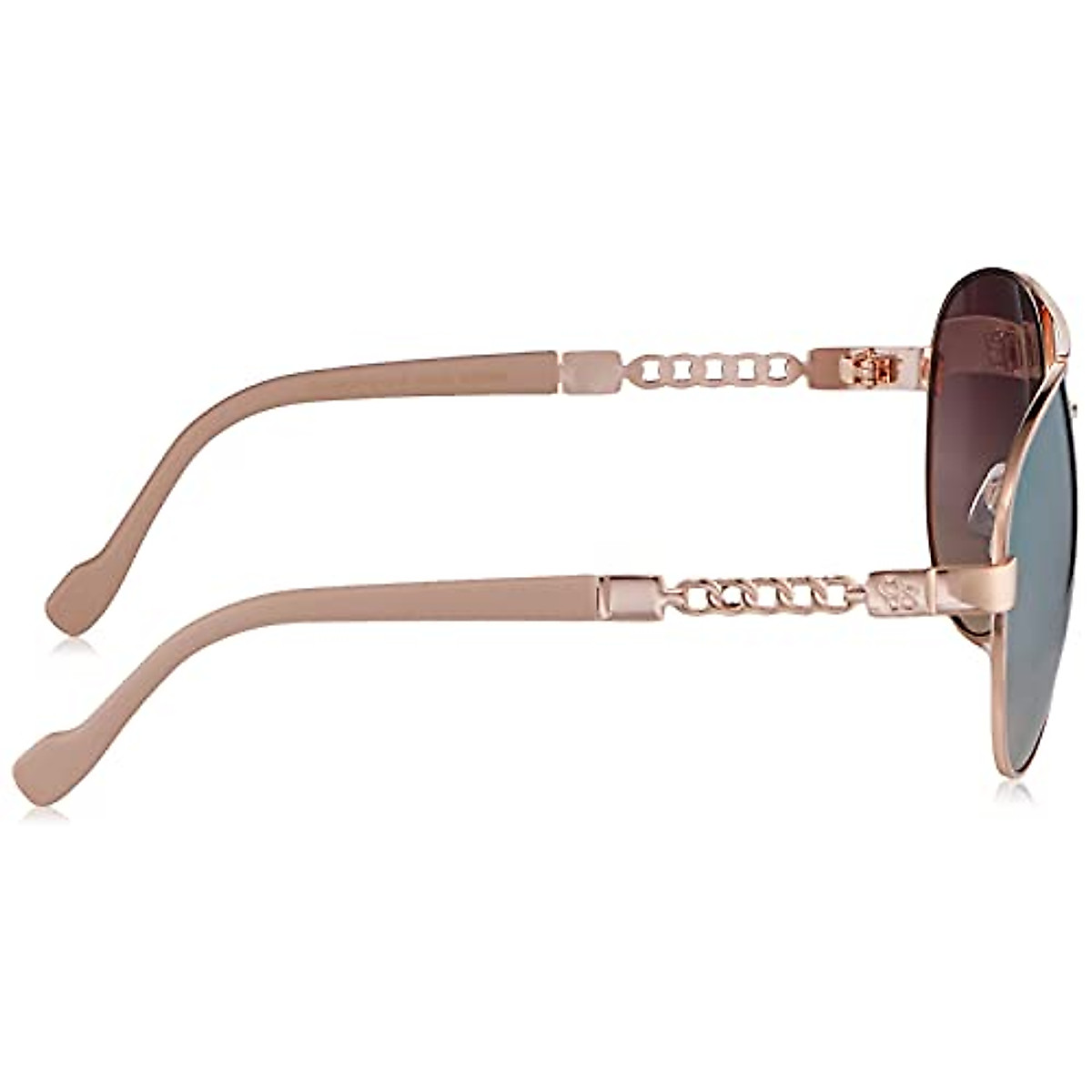 Jessica Simpson Women's J5359 Fashionable Metal Aviator Pilot Sunglasses with UV400 Protection - Glamorous Sunglasses for Women, 60mm