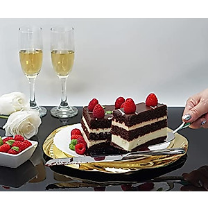 Muncie Household Cake Knife And Cake Server Set - Stylish, Classic, Sturdy - Fit For All Occasions - Wedding, Birthday, Everyday Use - Stainless Steel With Ergonomic Handle