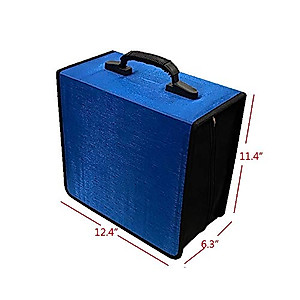 Penlonda CD/DVD Case Holder Organizer Wallet Sleeves Booklet Binder,Storage 400 Capacity Disc(Blue)