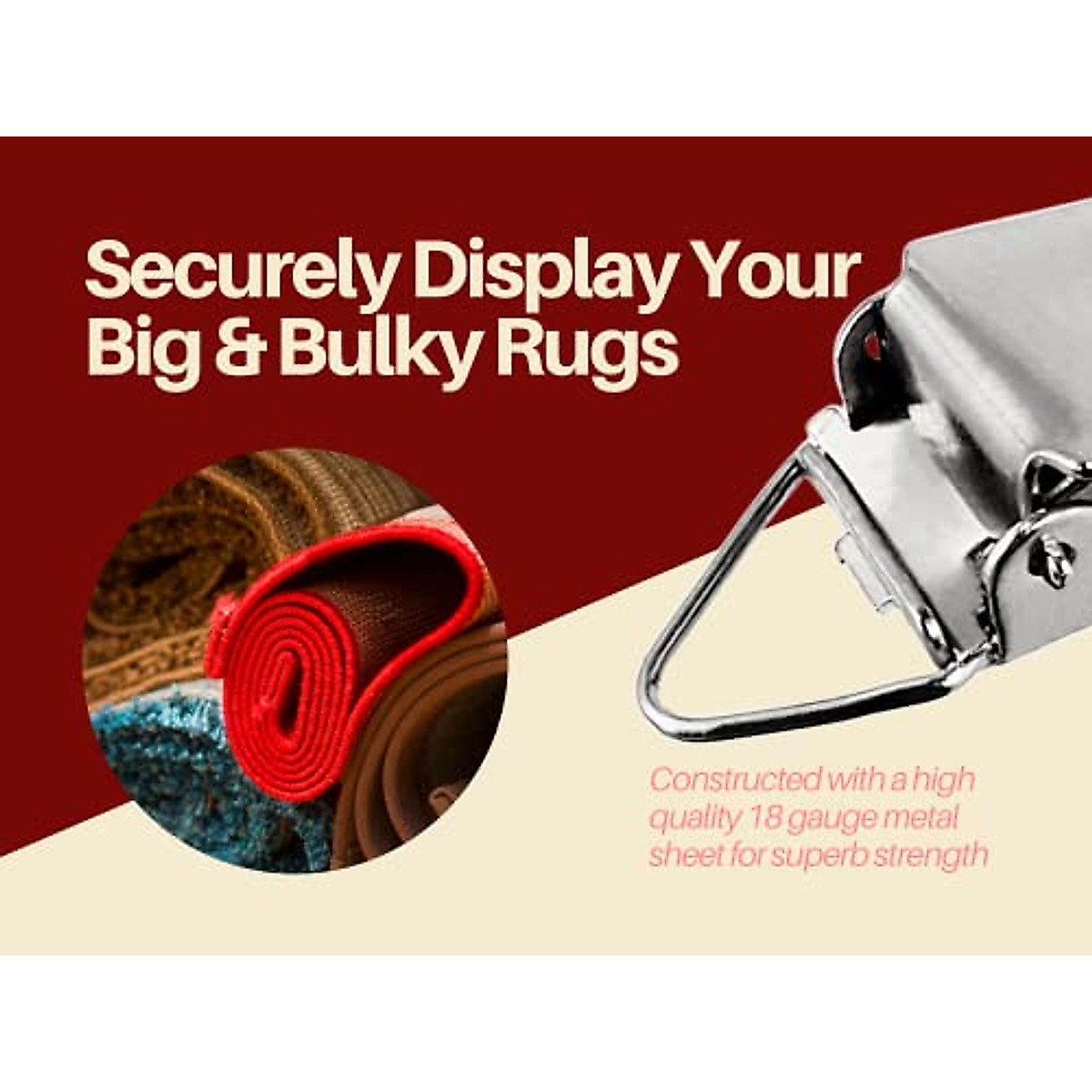 Hanging Clips Pack of 10 Triangle Back Medium Power for Tapestry Small Rugs,Towel, Shawl and Paintings by Wise Linkers …