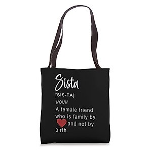 Best Queen Sistas Gifts for Plus Women Sistas Friends Girl Tote Bag
