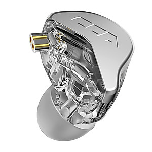 CCA CRA in Ear Monitor Headphones, Ultra-Thin Diaphragm Dynamic Driver IEM Earphones, Clear Sound & Deep Bass, Wired Gaming Earbuds with Tangle-Free Detachable Cable for Singer Musicians Drummers DJ