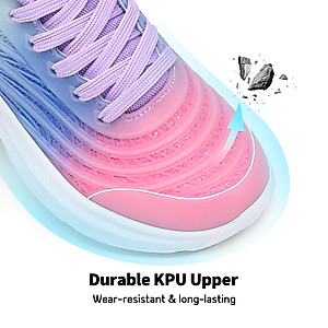 DREAM PAIRS Girls Boys Shoes Kids Tennis Sparkle Glitter Lace up Athletic Running Sneakers,Size 2 Little Kid,Pink/Blue/Light Green,SDRS2330K