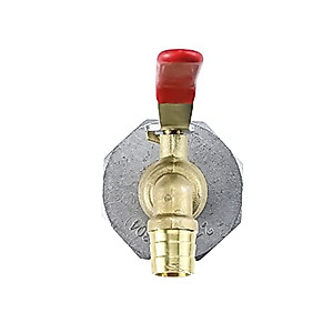 NORJIN 2" Drum Faucet Brass Barrel Faucet 3/4" with EPDM Gasket and Teflon Tape for 55 Gallon Drum