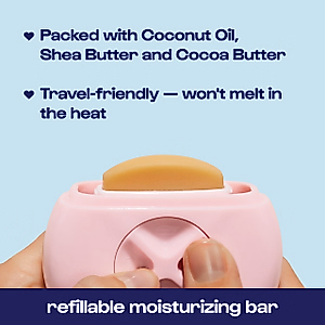 Alleyoop Portable Travel Razors For Women - Perfect For Touch Ups On-The-Go - Includes Refillable Blades, Moisturizing Bar & Water Spray Bottle - Safe For All/Sensitive Skin Types (Dusty Pink)