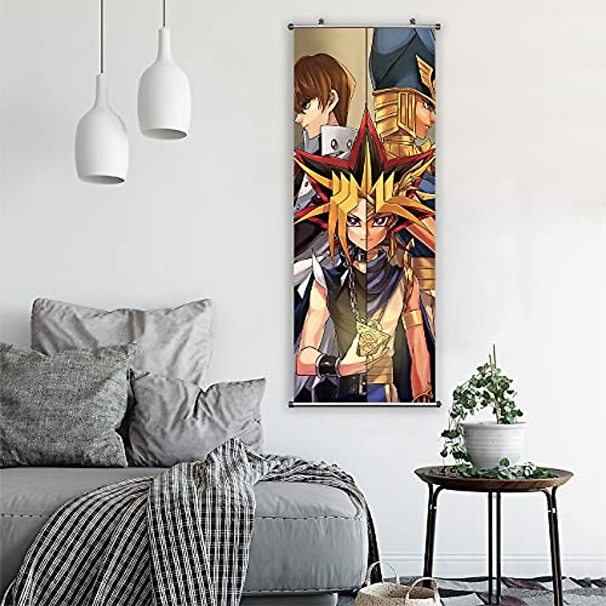 CosInStyle Anime Scroll Poster - Fabric Prints 100 cm x 40 cm | Premium and Artistic Anime Theme Gift | Japanese Game Hanging Wall Art Room Decor