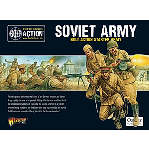 WarLord Bolt Action Soviet Army Starter Army Pack 1:56 WWII Military Wargaming Plastic Model Kit, Small