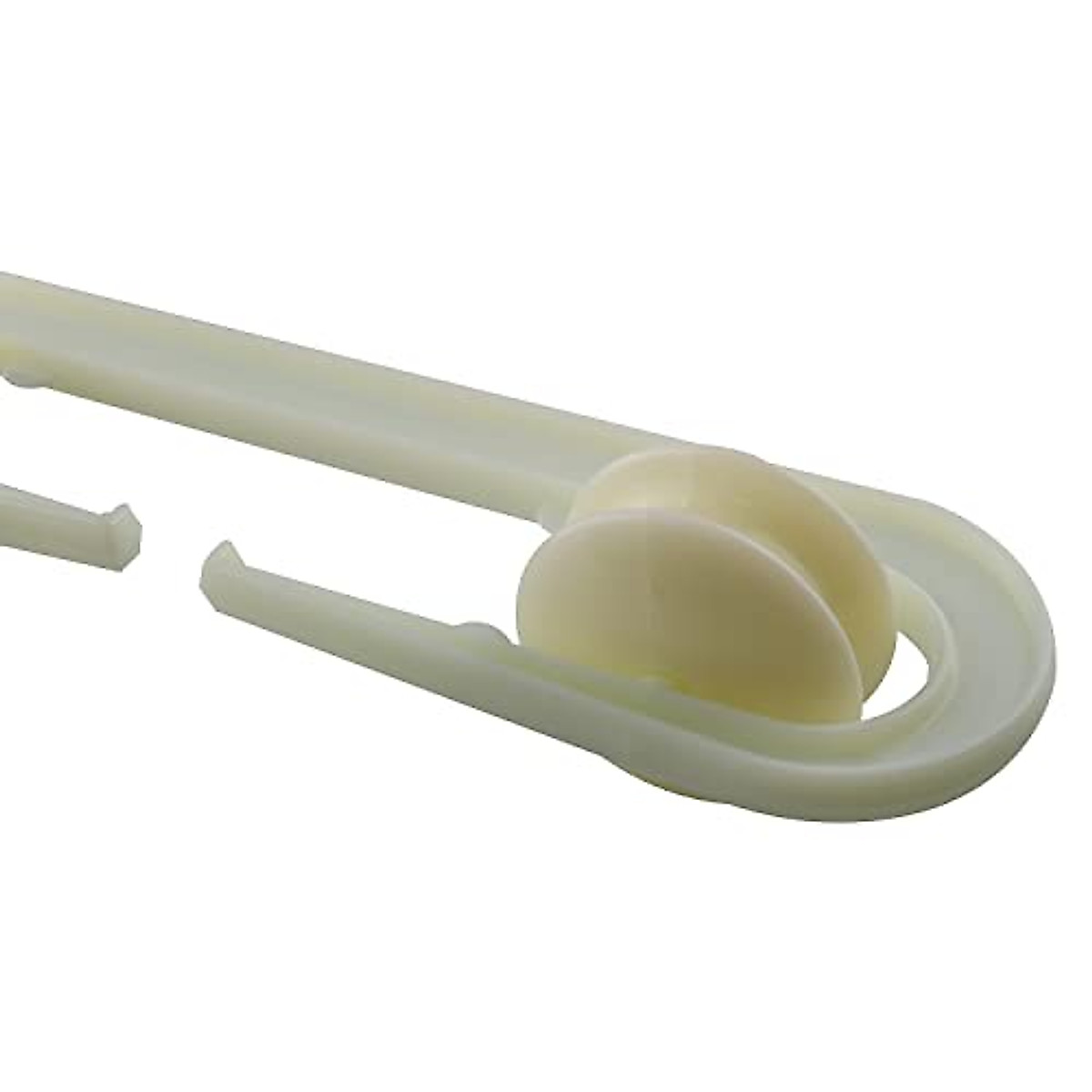 ZZLZX 2PCS Plastic Clothes Line Separator Spreader Pulley, Rope Wire Separation Pulley, S-Shaped Clothes line Splitter, Clothes line Pulley Kit for Long Clothes Line and Heavy Duty, White