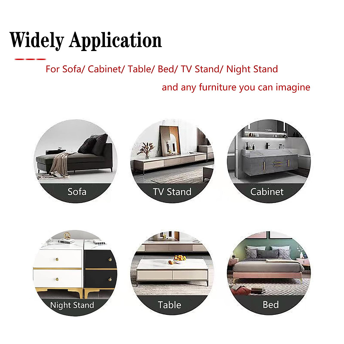 M MIMHOOY 4 Inch Furniture Legs, Set of 4 Metal Furniture Legs Modern Triangle Feet Luxury Gold for Sofa Cabinet Cupboard Couch Chair Ottoman