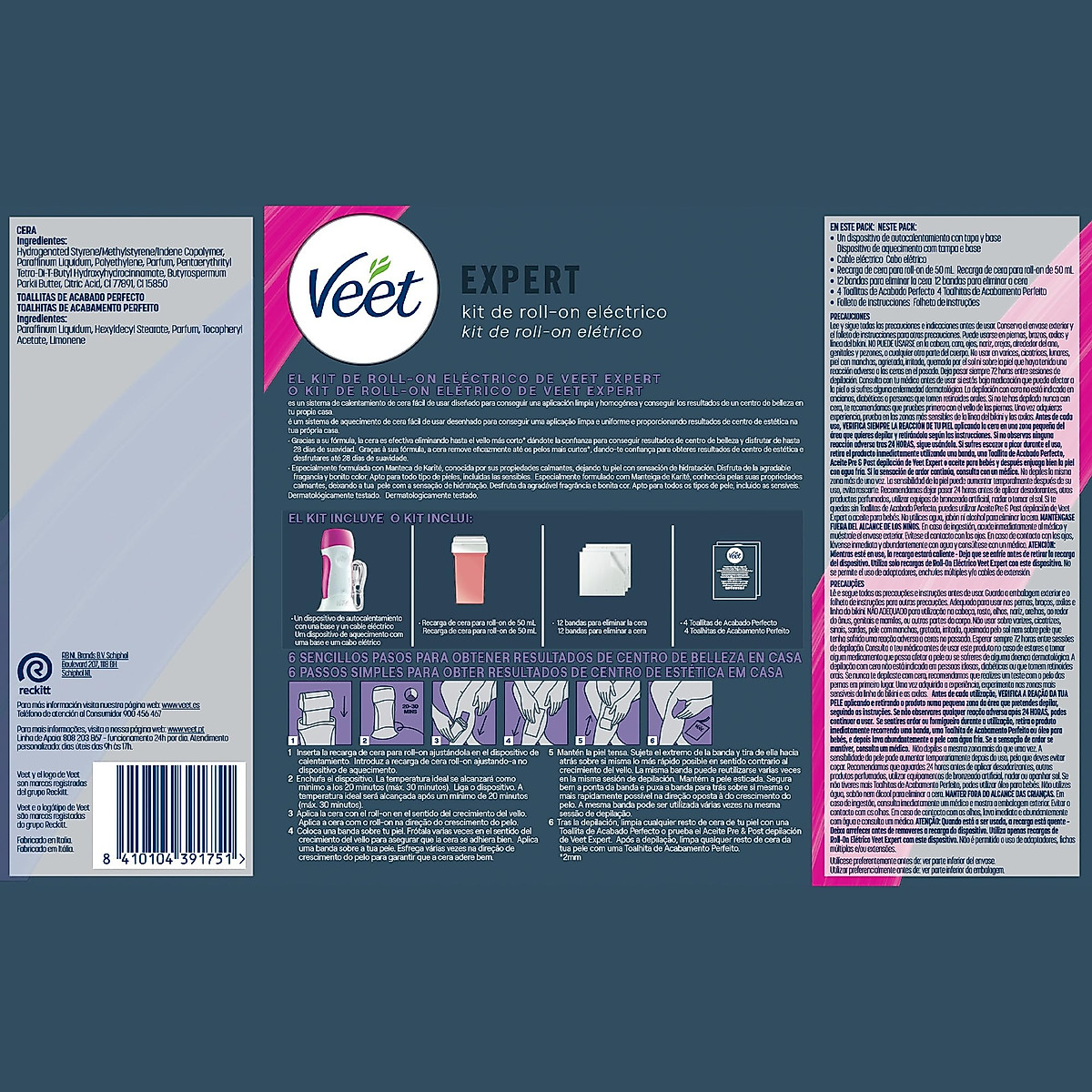 Veet Easy Wax Roll-On Electric Kit
