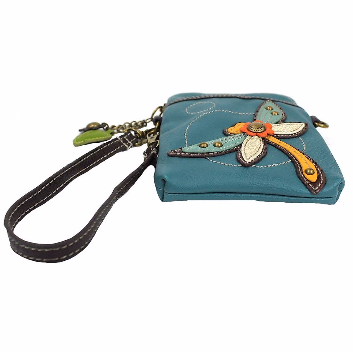 Chala Dragonfly Turquoise Cellphone Crossbody Handbag - Convertable Strap