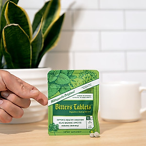 Hildegard's Original Bitters Tablets: Herbal Remedy for Fasting Support, Kidney Liver Cleanse Detox & Repair, Heartburn, & Digestion Supplements