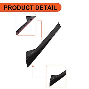 Right A-Pillar Molding Windshield Outer Trim Compatible with 2011-2019 Ford Explorer 4 Door Utility Replace for BB5Z-7803145-AA, BB5Z-7803137-AB W/Side Tape (Passenger Side)