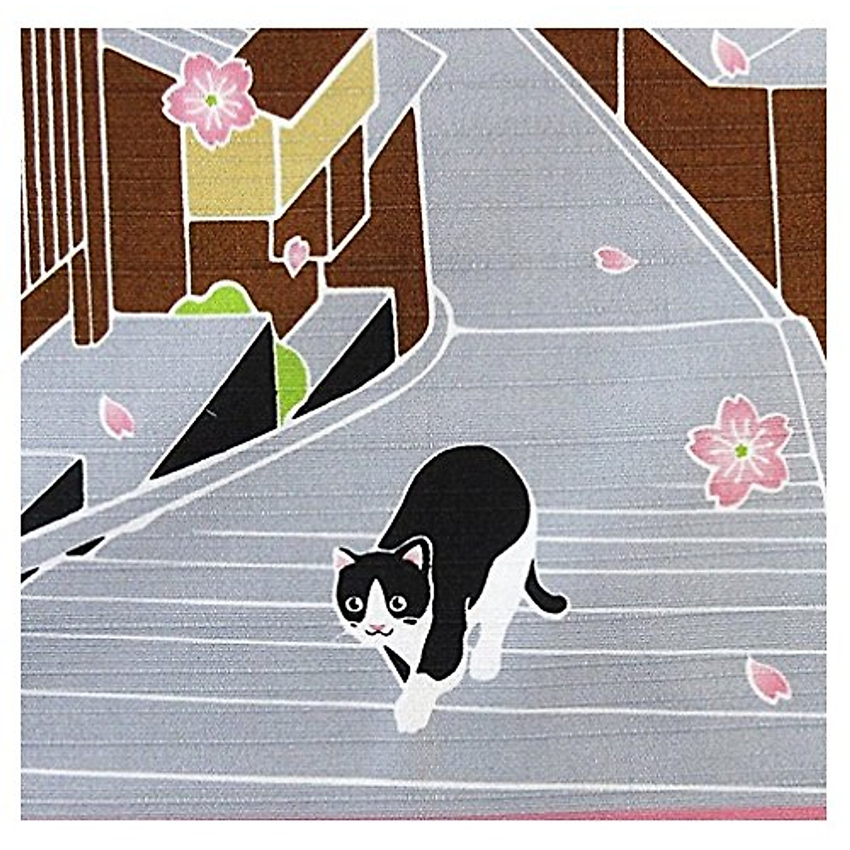 FUROSHIKI- Japanese Wrapping Cloth (Traveling-cat : SAKURA)