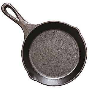 Lodge Heat Treated Miniature Skillet, Cast Iron, 5", Black