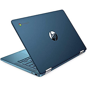 HP Chromebook x360 Laptop Computer in Teal Color Intel Celeron N4020 up to 2.8GHz 4GB DDR4 RAM 64GB eMMC 14inch HD 2-in-1 Touchscreen (Renewed)