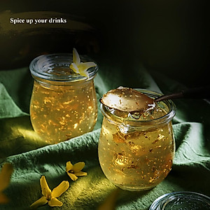 Edible Gold Leaf Sheets, 24K Cake Decoration Baking Gold Foil, Food Gold Paper for Cooking, Dessert, Craft Art, Cake Decoration