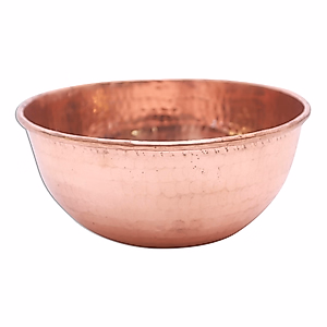 NOVICA Handcrafted Copper Bowl Hammered in Bali Metallic Indonesia Tableware Dinnerware Bowls 'Warm Glow'