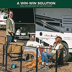 FXW Rollick Dog Playpen Designed for Camping, Yard, 32" Height for Small/Medium Dogs, 8 Panels