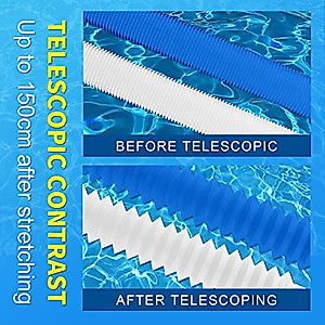 JENPECH Hose Clamp Adjustable Bendable Flexible Swimming Pool Hose Snap for Garden White