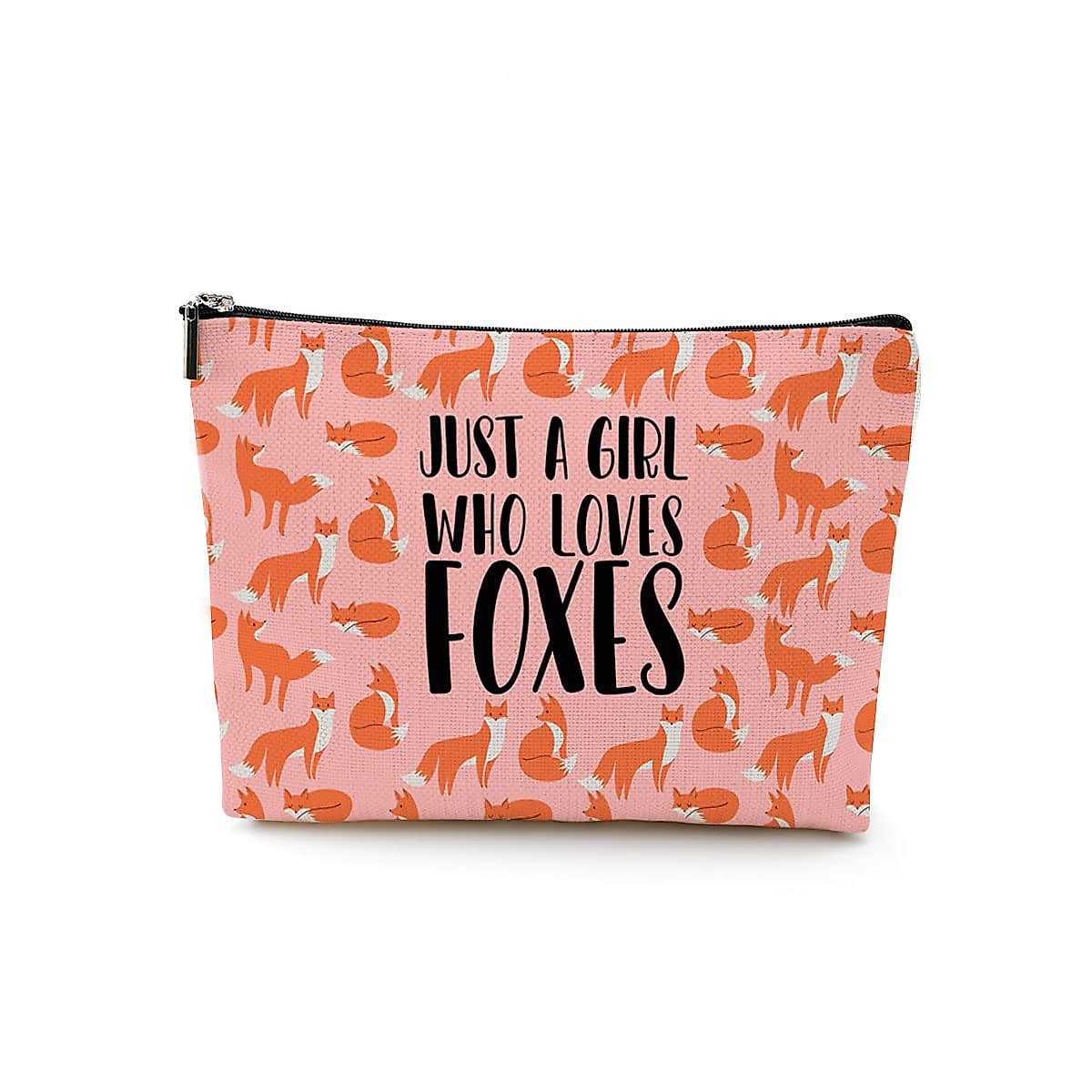 Ovfhus Fox Make Up Bag Fox Gifts Fox Party Favors Stuff Decor Cosmetic Travel Bag for Fox Lovers Women Her Mom Teens Sister Coworker Nurse Travel Senior Graduation Birthday