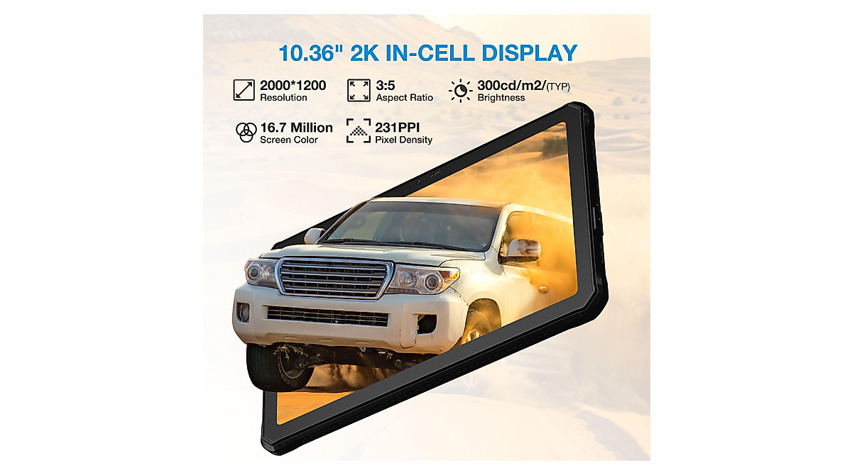 DOOGEE R10 Rugged Tablet 10.36” 2.4K Display Android 13 Tablet MTKG99 ...