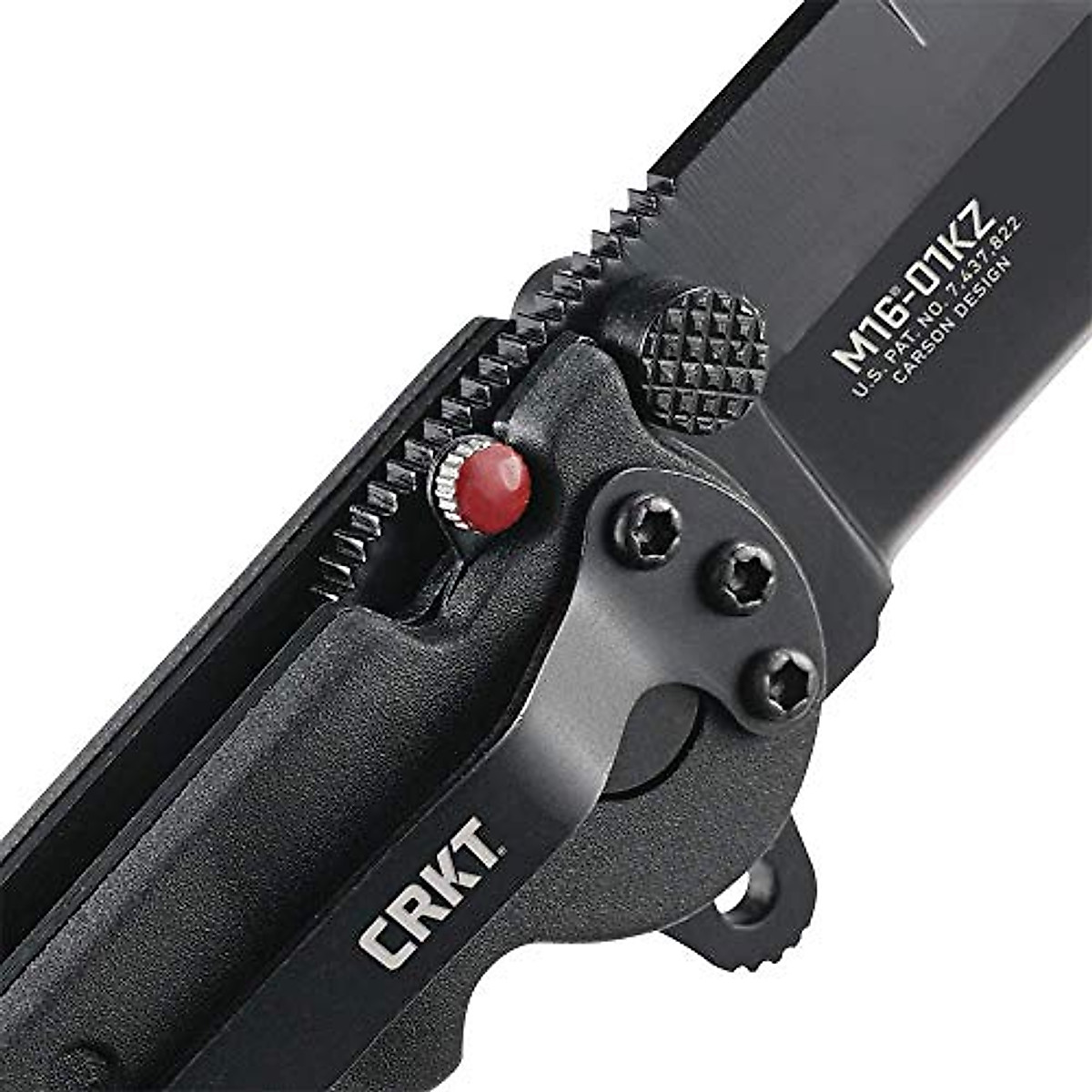 COLUMBIA RIVER KNIFE & TOOL CRKT M16-01KZ EDC Folding Pocket Knife: Everyday Carry, Black Blade, Automated Liner Safety, Nylon Handle, Pocket Clip