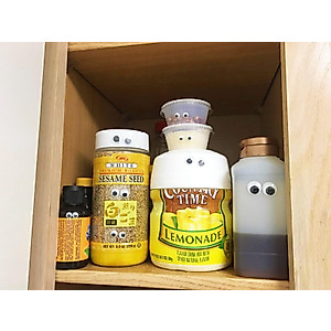 Decora 1000 Pieces 8mm Round Wiggly Googly Eyes with Self-adhesive for Scrapbooking and Crafts