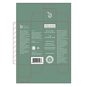 Bolden Glycolic Acid Serum | A Nighttime Repair Serum with 10% Glycolic Acid | Fades Dark Spots & Discolorations to Reveal Clear & Healthy Skin | (1.7 Fl Oz)