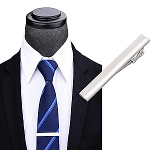 1Pcs Silver Stainless Steel Men's Tie Clip Necktie Pinch Clasp