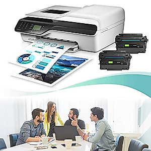 GREENBOX Compatible Toner Cartridge Replacement for HP 55A 55X CE255A CE255X for Laserjet P3015 P3015dn P3015x HP Laserjet Pro 500 MFP M521dn M521dw M521 M525 Printer (2-Pack Black), 2 Black