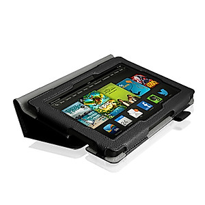 Fintie Folio Case for Kindle Fire HD 7" (2013 Old Model) - Slim Fit Folio Case with Auto Sleep/Wake Feature (Will only fit Amazon Kindle Fire HD 7, Previous Generation - 3rd), Black