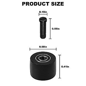VIDABTE 3037PAR Pneumatic Belt Sander Bearing 3037 Pulley Assembly Fits for Astro Pneumatic Tool - Steel - Inc 1,2,3,61-2 Pcs