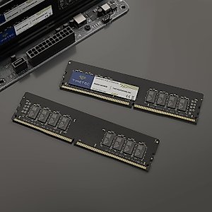 Timetec 16GB KIT(2x8GB) DDR4 2400MHz PC4-19200 Non-ECC Unbuffered 1.2V CL17 1Rx8 Single Rank 288 Pin UDIMM Desktop PC Computer Memory RAM Module Upgrade (16GB KIT(2x8GB))