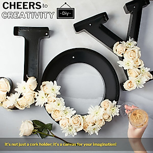 Decomil Wine Cork Holder (Heart) | Decorative Wine Cork Holder (Heart) | Wall Art Cork Holder Decor (Heart)